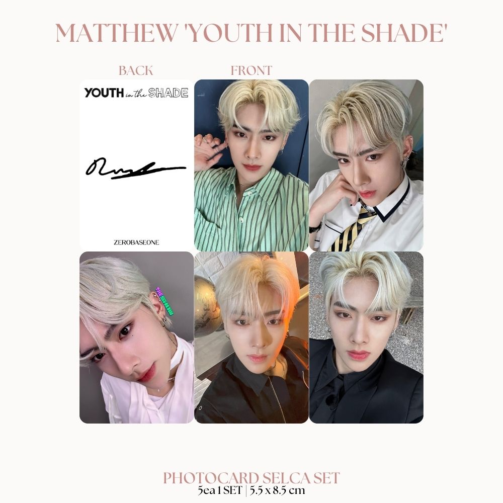 Jual PHOTOCARD ZB1 SELCA YOUTH IN THE SHADE ZEROBASEONE 2SISI (ISI 5 ...