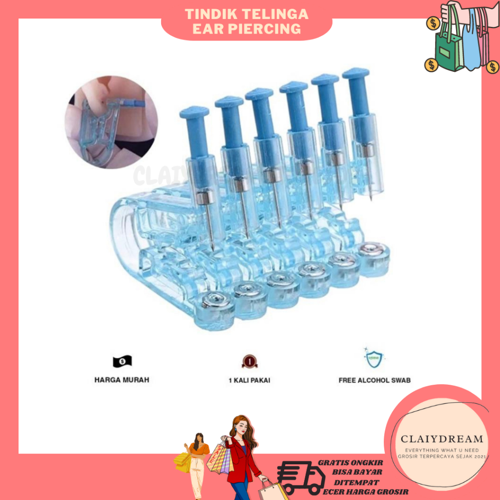 Jual CLAIYDREAM TINDIK TELINGA EAR PIERCING ALAT TEMBAK PASANG ANTING ...