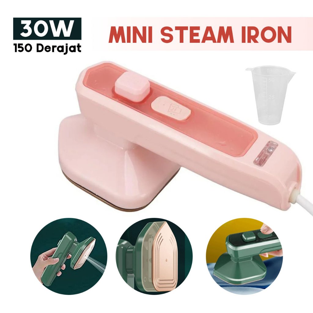 Jual Mini Steam Iron Portable - Setrika Uap Anti Lengket Listrik ...