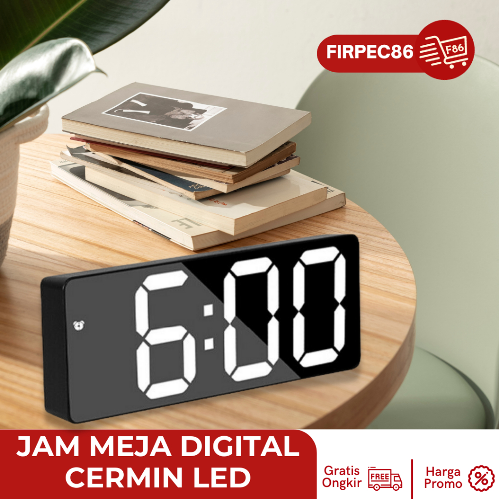 Jual Jam Meja Digital Alarm LED Clock Sensor Suara & Sensor Sentuh ...