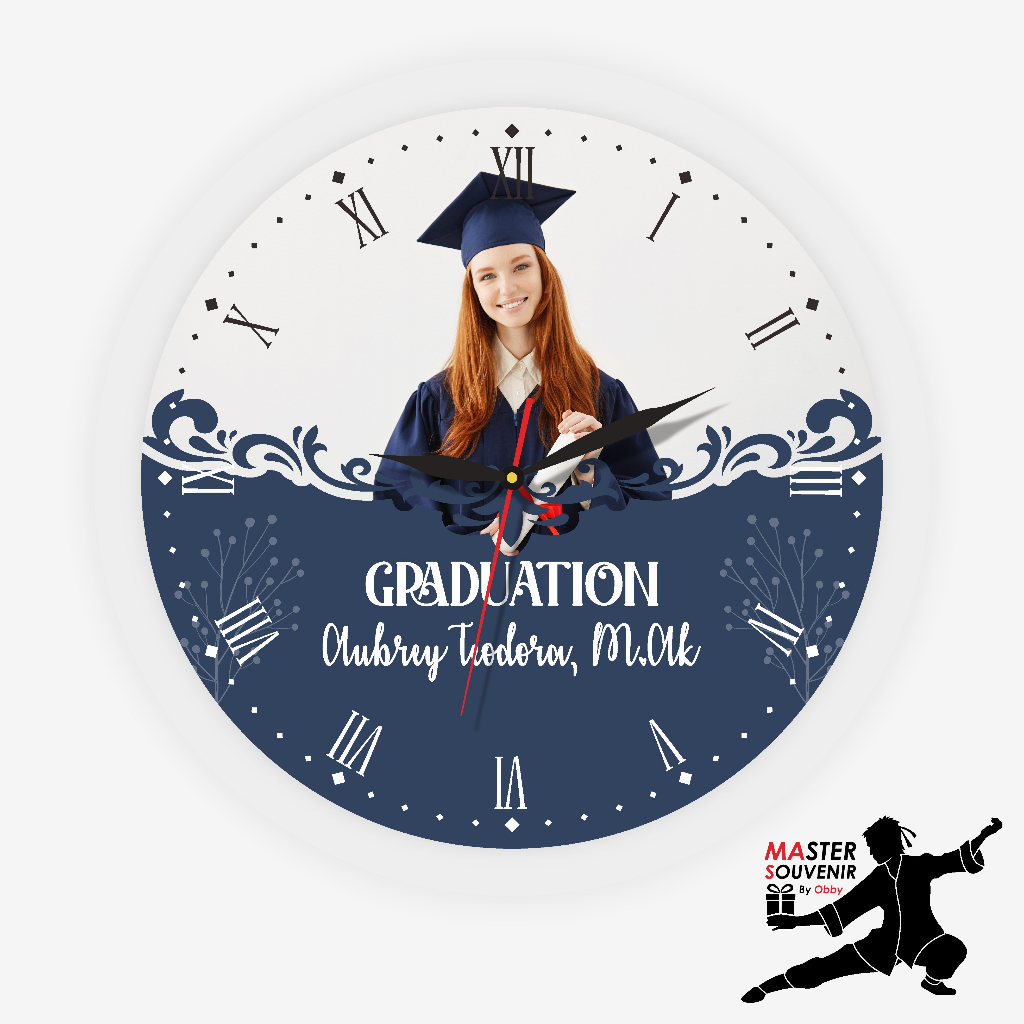 Jual Jam Custom Graduation Ukuran 10CM (Hadiah Wisuda Kado Kenaikan ...