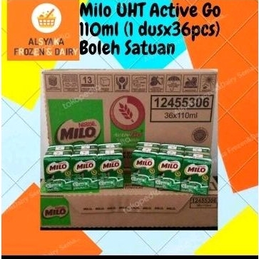 Jual Milo UHT Activ Go 110ml (1 dus isi 36) | Shopee Indonesia