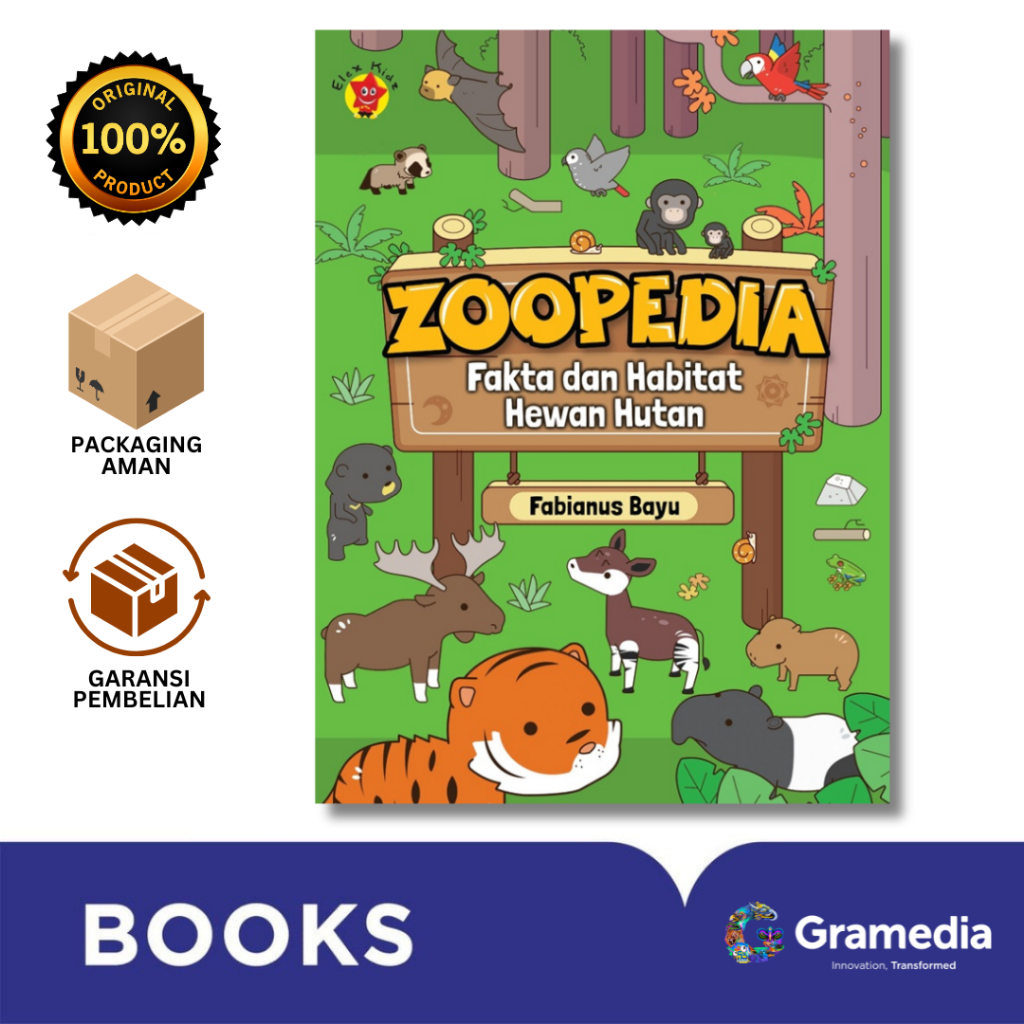 Jual Gramedia Bali - ZOOPEDIA: FAKTA DAN HABITAT HEWAN HUTAN | Shopee ...