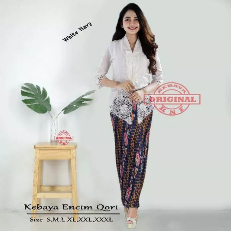 Jual Kebaya encim kerancang Kebaya putih Kebaya kartini Kebaya kerja ...