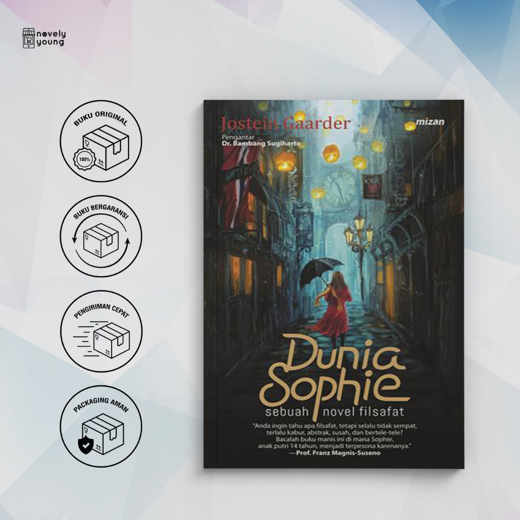 Jual Novel Dunia Sophie - Jostein Gaarder - Mizan Publishing - Gratis Biaya Packing | Shopee ...