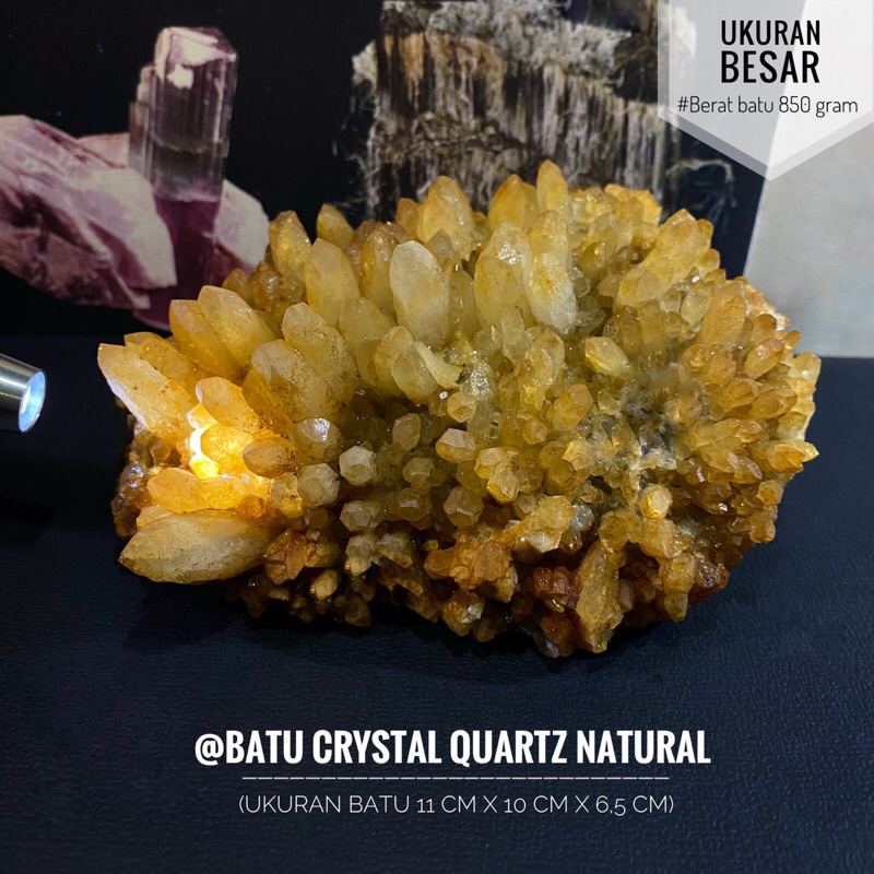 Jual Bongkahan Batu Crystal Quartz Natural L12 atau Batu Kristal ...