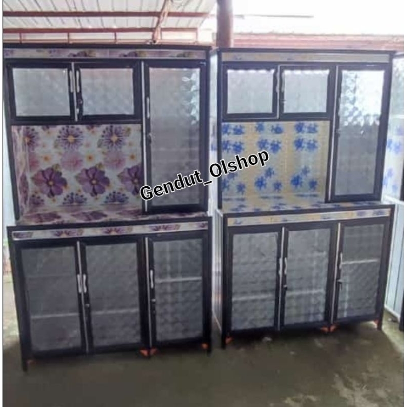 Jual (Khusus Wilayah Kota Palembang) Rak Piring 3 Pintu 4 Keramik Tiang ...