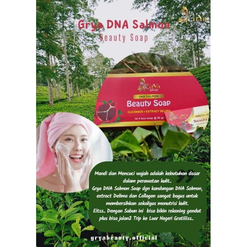 Jual DNA SALMON SOAP 100% ORI // READY STOCK // PRODUK GRYA BEAUTY | Shopee Indonesia