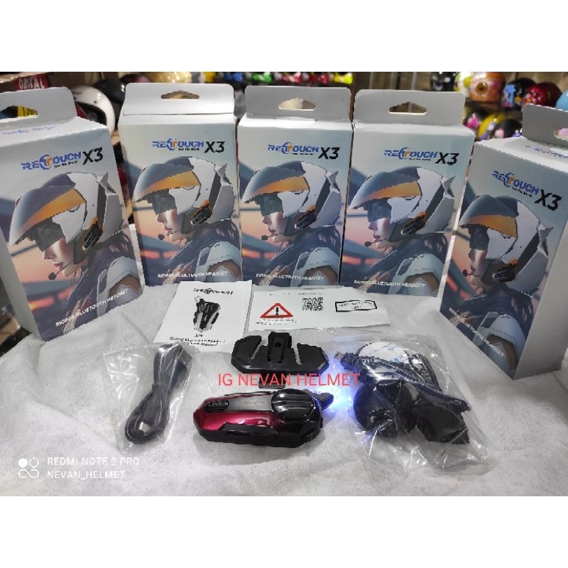 Jual INTERCOME HELMET |RETOUCH X5 |RETOUCH X3 | RETOUCH X5 NEW | Shopee ...