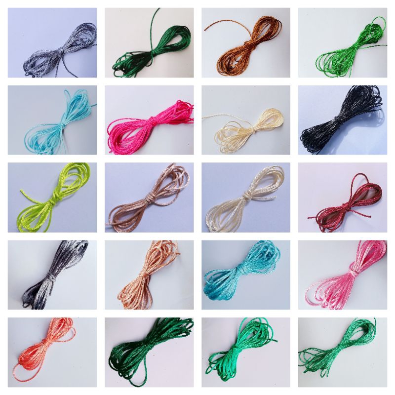 Jual (5 meter) tali satin/tali cina 2 mm merk triangle | Shopee Indonesia