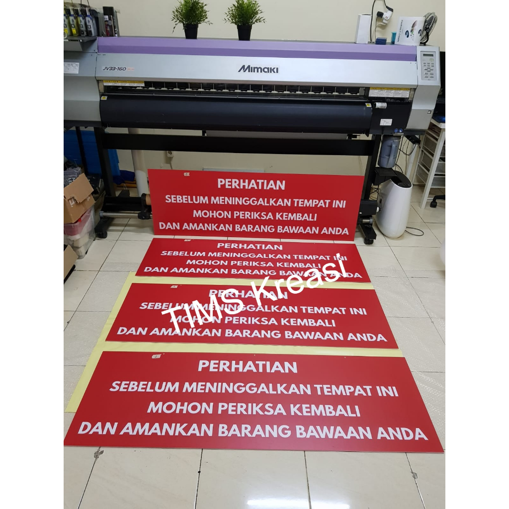 Jual Plang Akrilik | Papan Peringatan | Signage Akrilik + Rangka ...