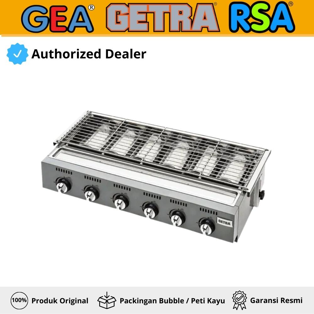 Jual Kompor Pemanggang Gas Bbq 6 Tungku Getra Ol-6b Roaster Bbq 6 Burner Garansi Resmi [Instan ...