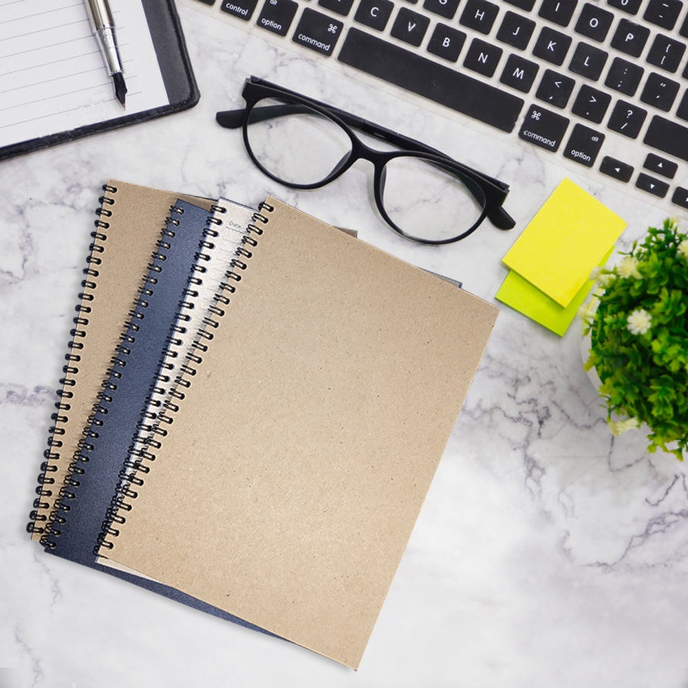 Jual NOTEBOOK B5/JURNAL/BUKU CATATAN/NOTEPAD/BROWN PAPER 80 GSM/GRID ...