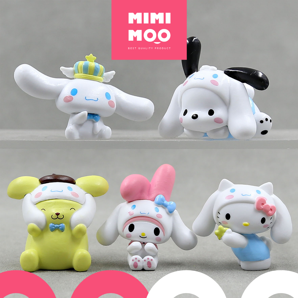 Jual MIMIMOO Figure Mainan Sanrio Cinnamoroll My Melody Pochacco ...