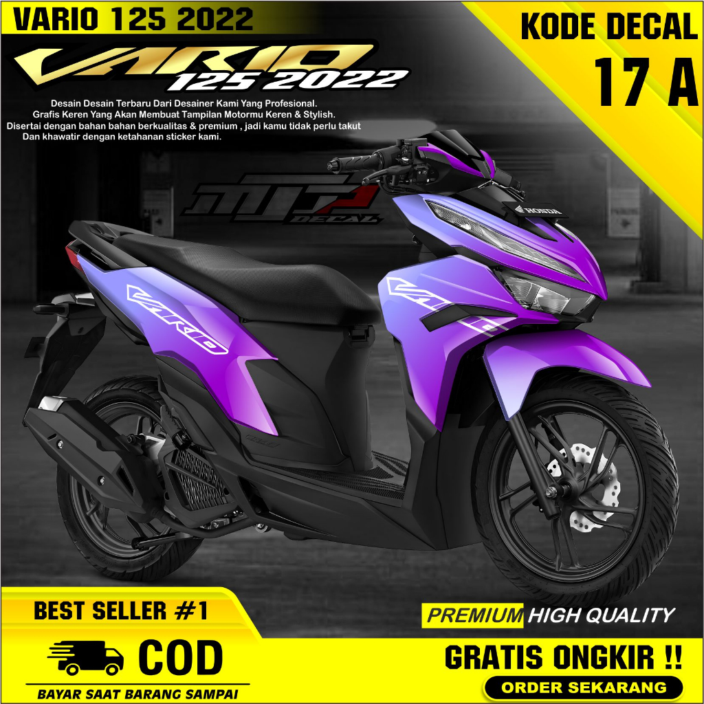 Jual (BISA COD) MTP - Decal Stiker Vario 125 New 2022 2023 Full body Bahan Hologram dan vinyl ...