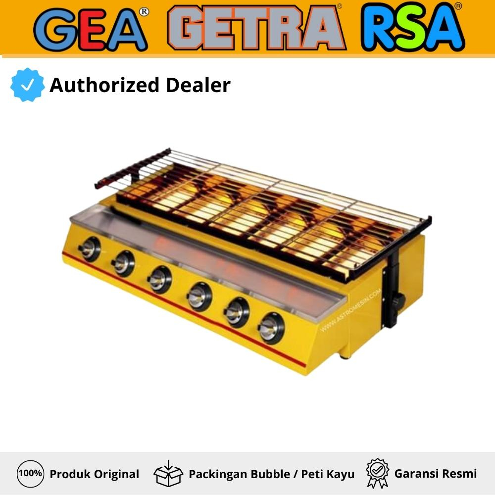 Jual Kompor Pemanggang Gas Bbq 6 Tungku Getra Et-K233 Griller Bbq 6 Burner Garansi Resmi [Instan ...