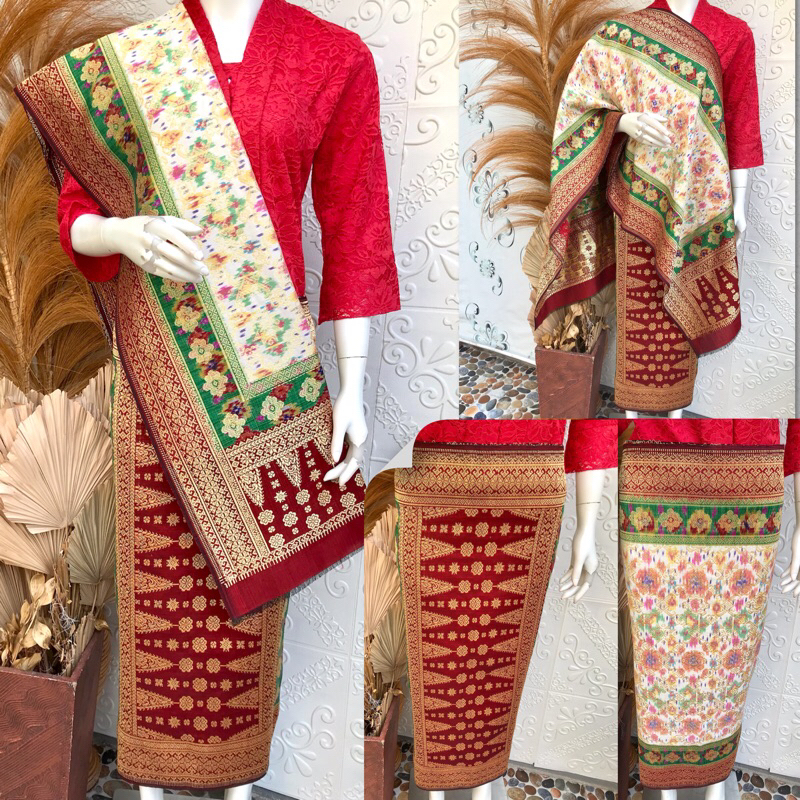 Jual SONGKET 3NEGRI HIJAU TERBARU/SONGKET ASLI TENUN/SONGKET PENGANTIN ...