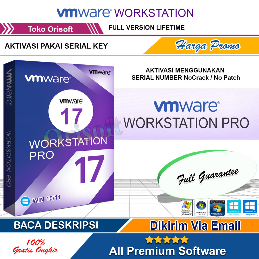 Jual VMware Workstation PRO 17.5 Terbaru 2024 + Serial Key Lifetime ...