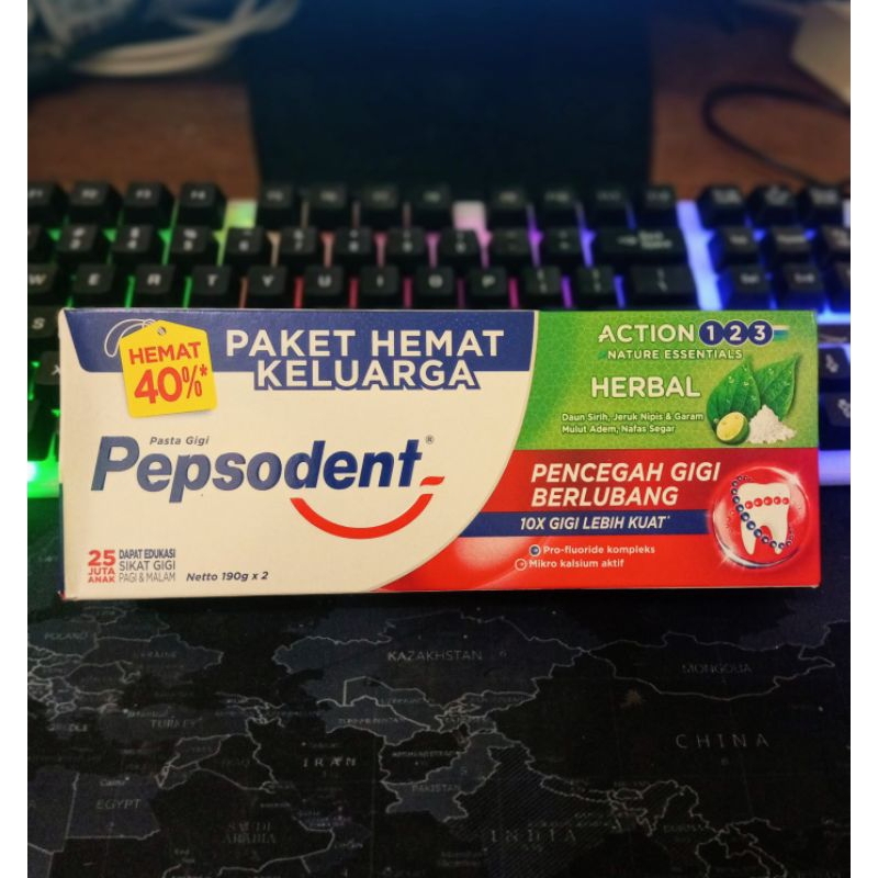 Jual Pepsodent Pasta Gigi White 225gr - Pepsodent 225gr Isi 2- Odol ...