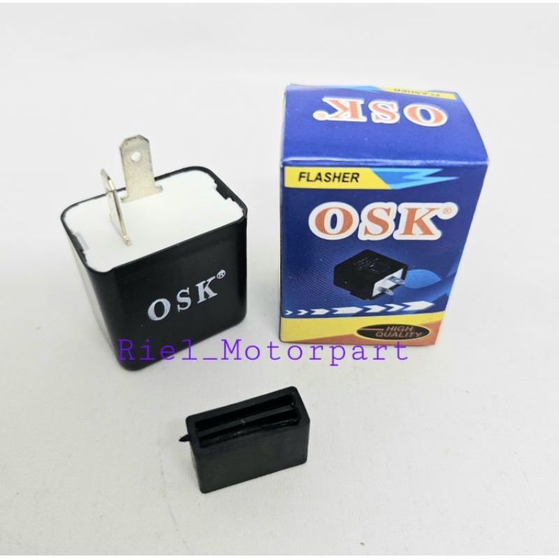 Jual Flasher Sen (OSK) SEMUA MOTOR BEBEK 12 VOLT segi 4 flaser otomatis ...