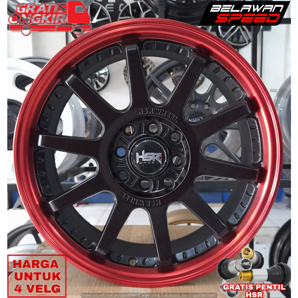 Jual PELEK MOBIL RACING VELG MODIFIKASI RING 16 HSR GYMKANA BOROKO PCD 4X100/114,3 UNTUK JAZZ ...