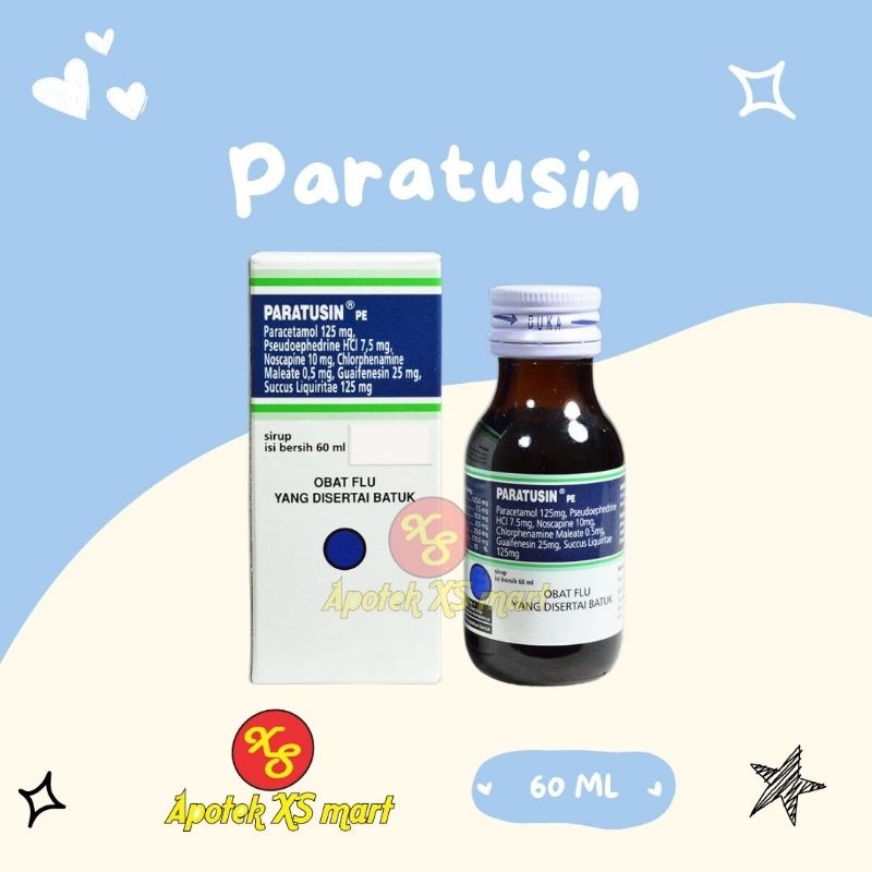 Jual PARATUSIN PE SYRUP - MEMBANTU MEREDAKAN DEMAM BATUK DAN PILEK ...