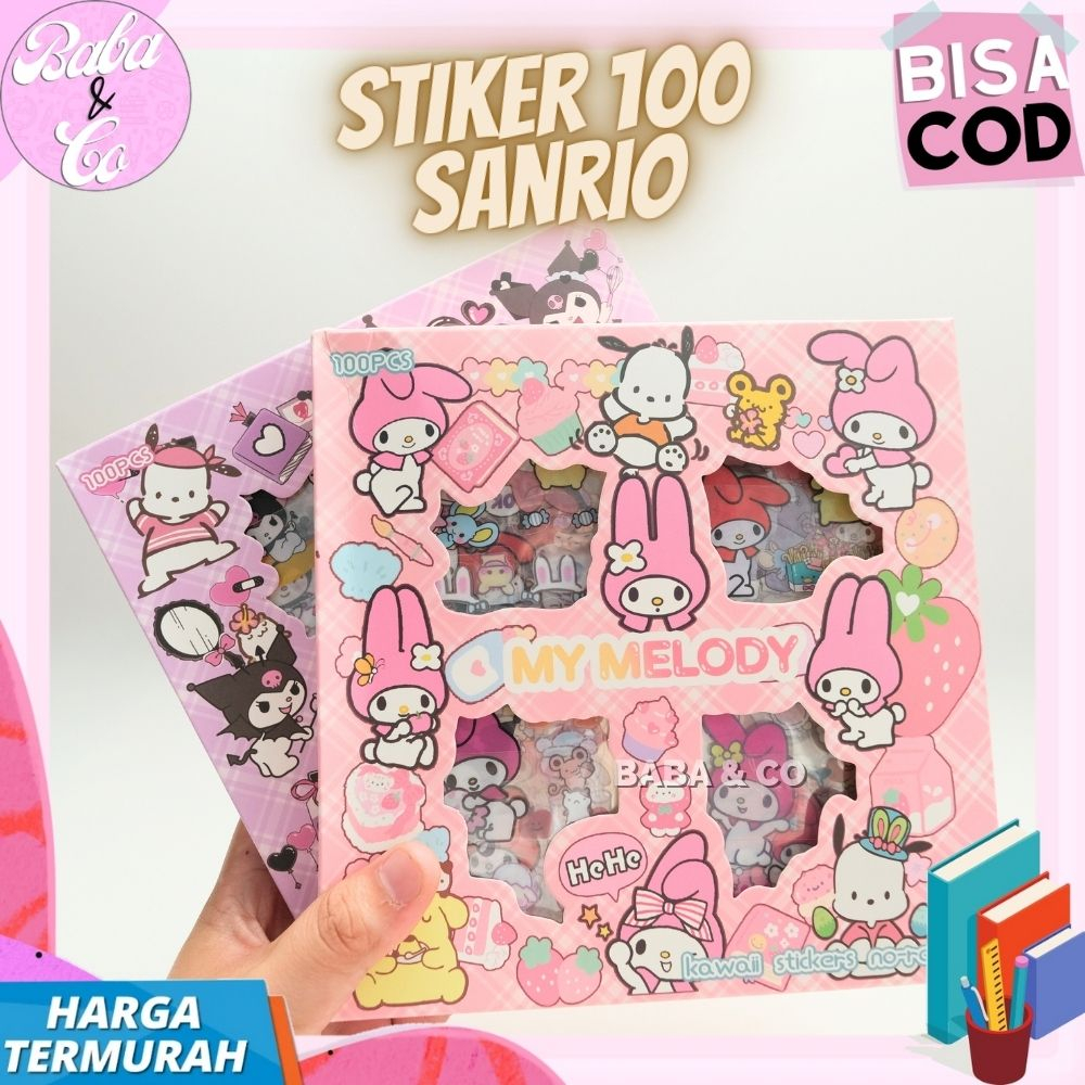 Jual STIKER SANRIO STICKER 100 MASU SANRIO IMUT UNIK LUCU STIKER MURAH ...