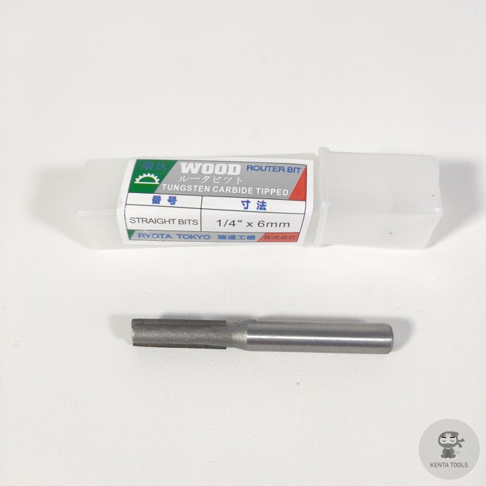 Jual Mata Straight Bit 1/4" x 6mm Mesin Profil Kayu Wood Trimmer Router ...