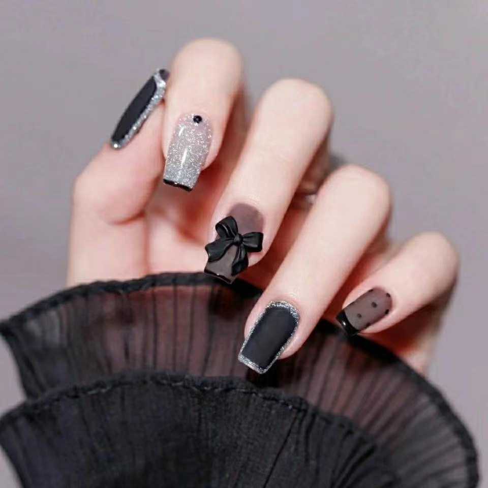 Jual Kuku Palsu Press On Nails simple art Gold Pink / Fake Nails / Kuku ...