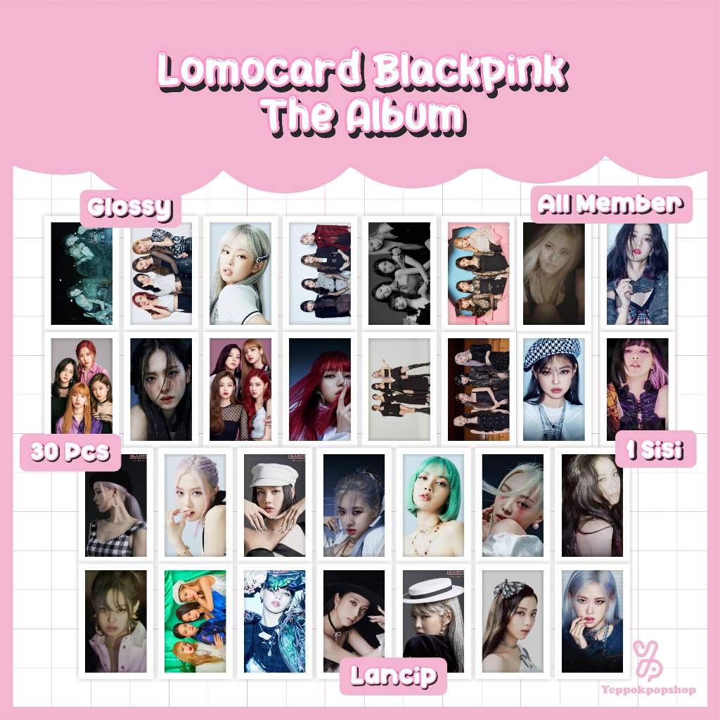 Jual LOMO CARD BLACKPINK THE ALBUM VERSION | Shopee Indonesia