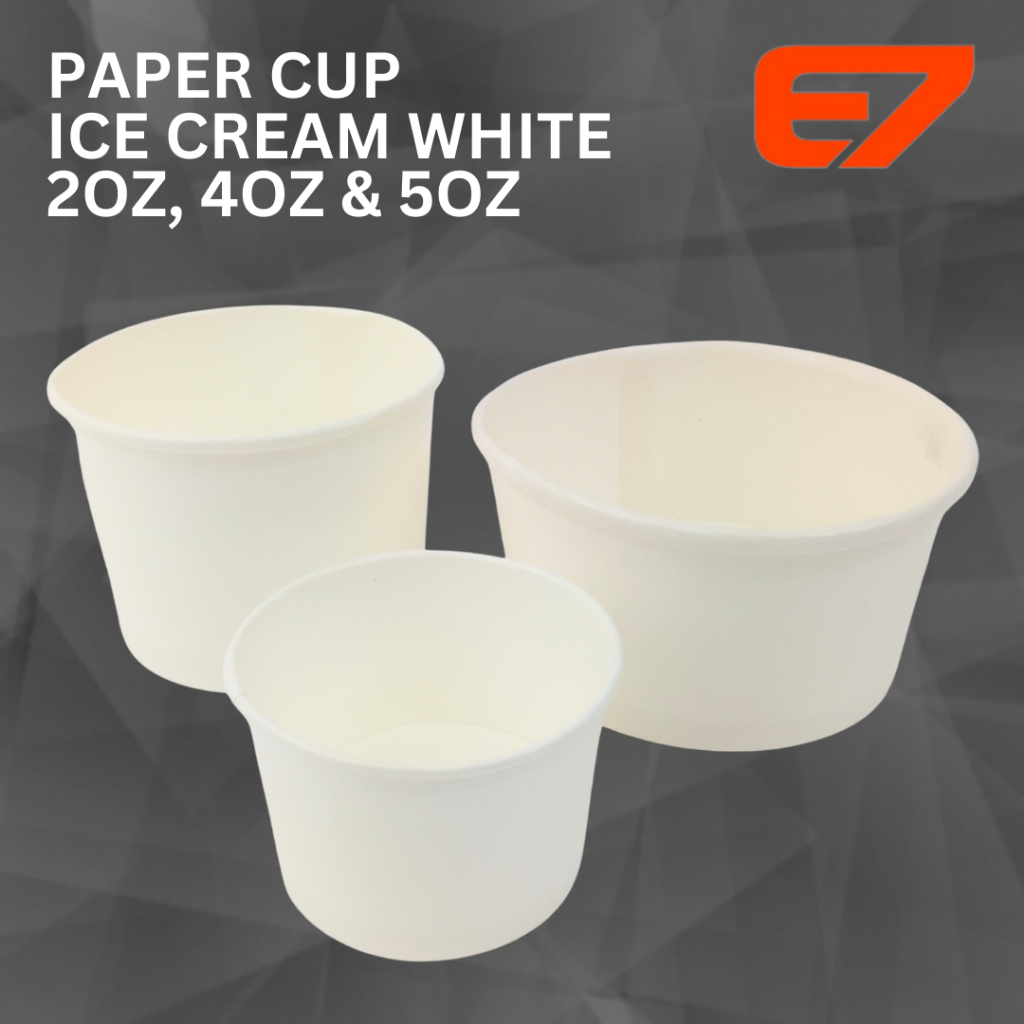 Jual Paper Cup Putih Polos Ice Cream - Ice Cream Cup, Gelas Kertas Es ...