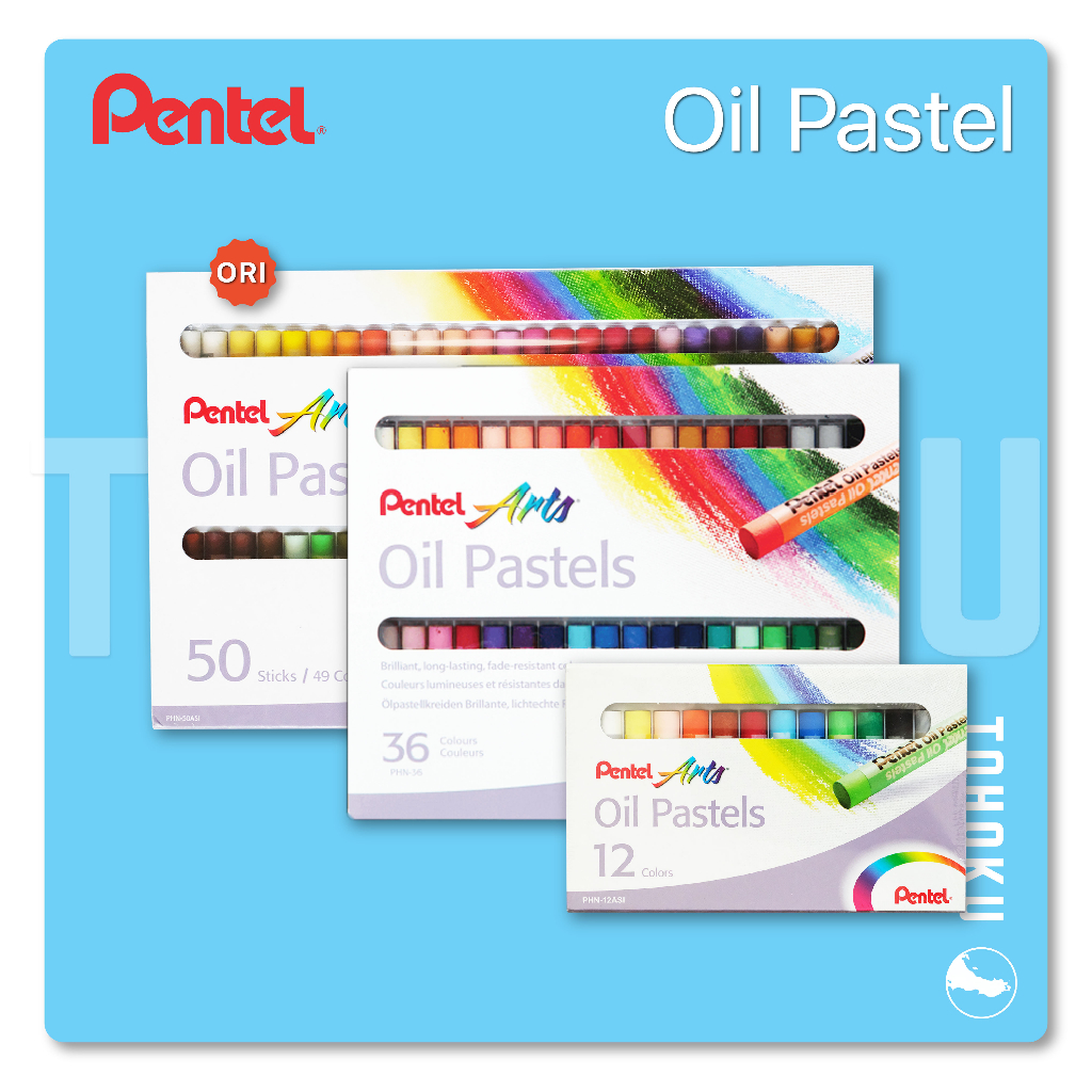 Jual Pentel Oil Pastel PHN - Premium Oil Pastel | Shopee Indonesia