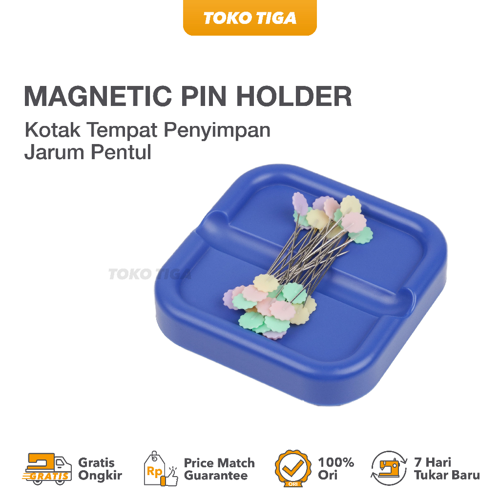 Jual Magnetic Pin Holder / Kotak Tempat Penyimpan Jarum Pentul | Shopee ...