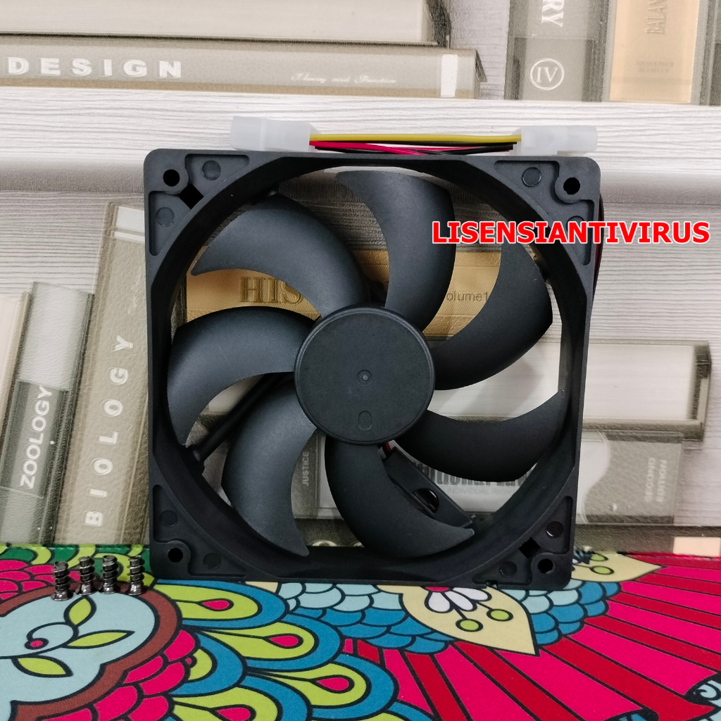 Jual Fan Case 12 Cm Fan 12cm Hitam Fan Black No RGB For Casing PC Case ...