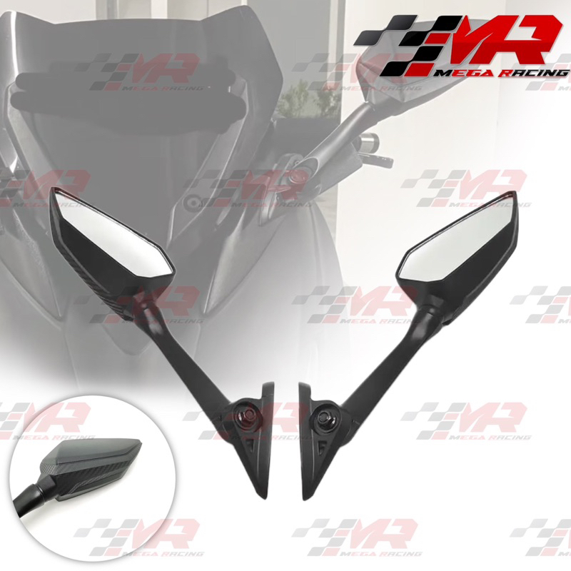 Jual Spion Karbon Model New R15 Lipat Fearing Tangkai Panjang Spion ...