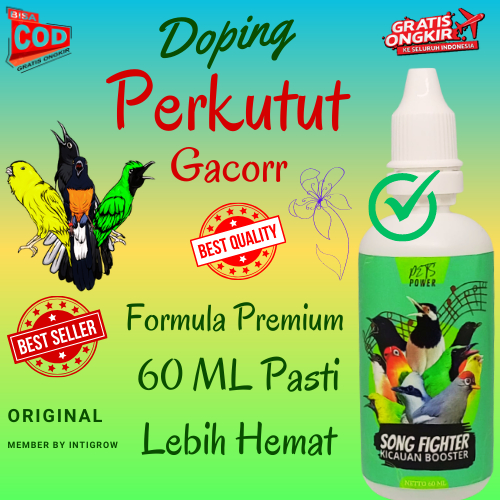 Jual Doping Perkutut 60 ML / Vitamin Perkutut Cepat Gacor / Vitamin ...