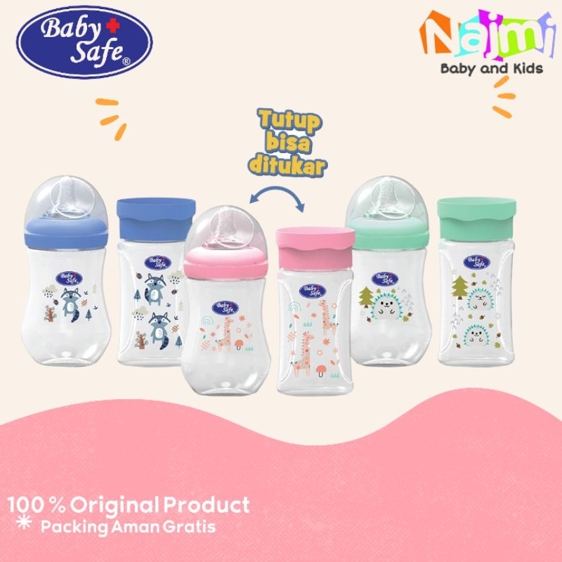 Jual WNC3 Baby Safe Wide Neck Feeding Bottle and Food Container 260ml / Botol susu Babysafe ...