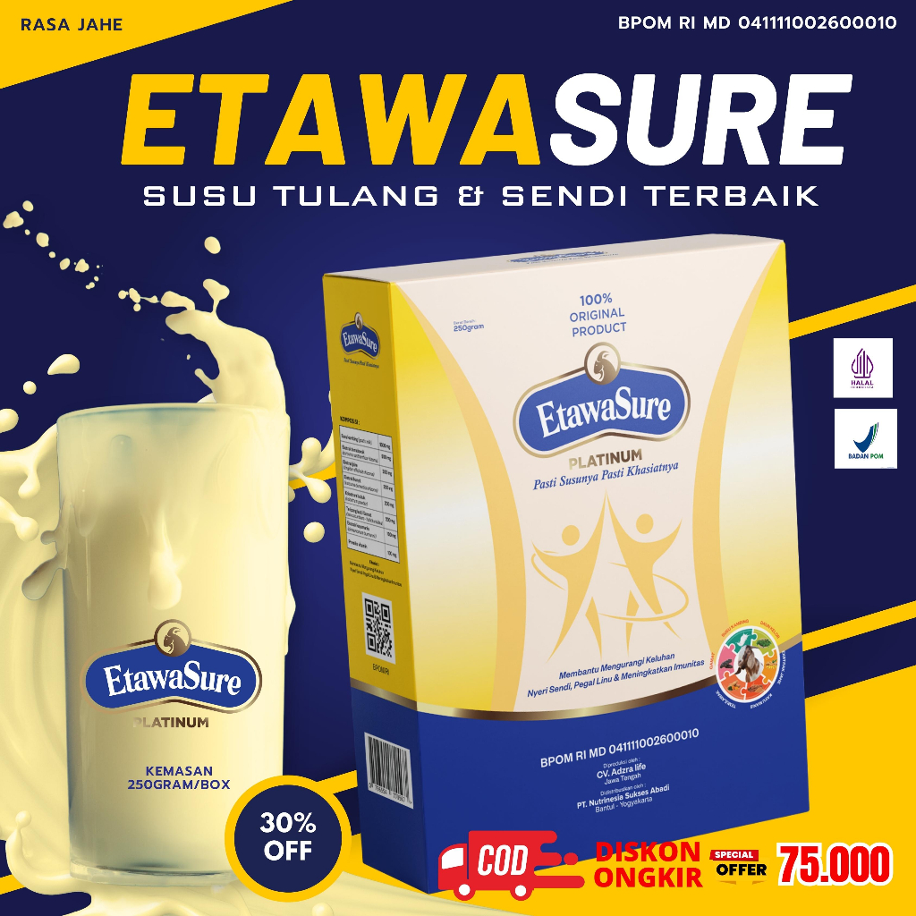Jual Susu Etawasure – Susu Kambing Etawa 8 Bahan herbal alami kemasan ...