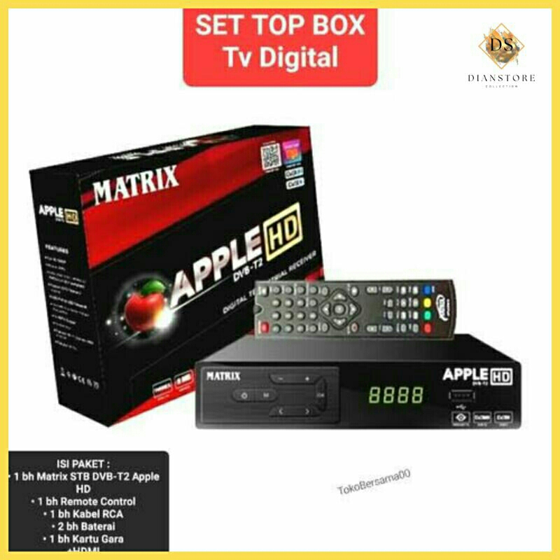 Jual Set Top box TV Digital STB Matrix DV3 T2 Super HD Jernih | Shopee ...