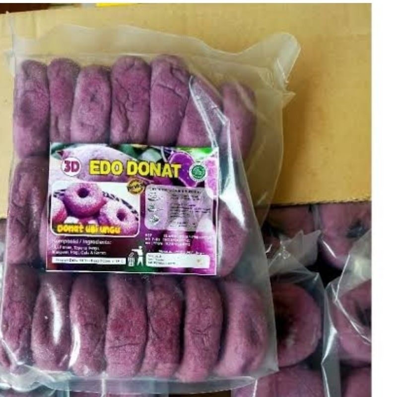 Jual Donat UBI UNGU Frozen viral EDO DONAT ISI 20 pcs enak, praktis ...