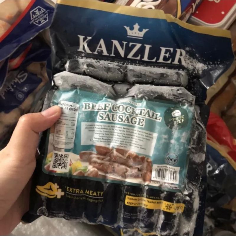 Jual HALAL Kanzler Sosis Beef Coctail 500gr / Sosis Kanzler Mini ...