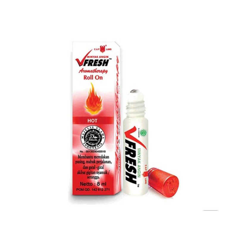 Jual VFRESH Minyak Angin Aromatherapy Roll On Hot 8 ml | Shopee Indonesia