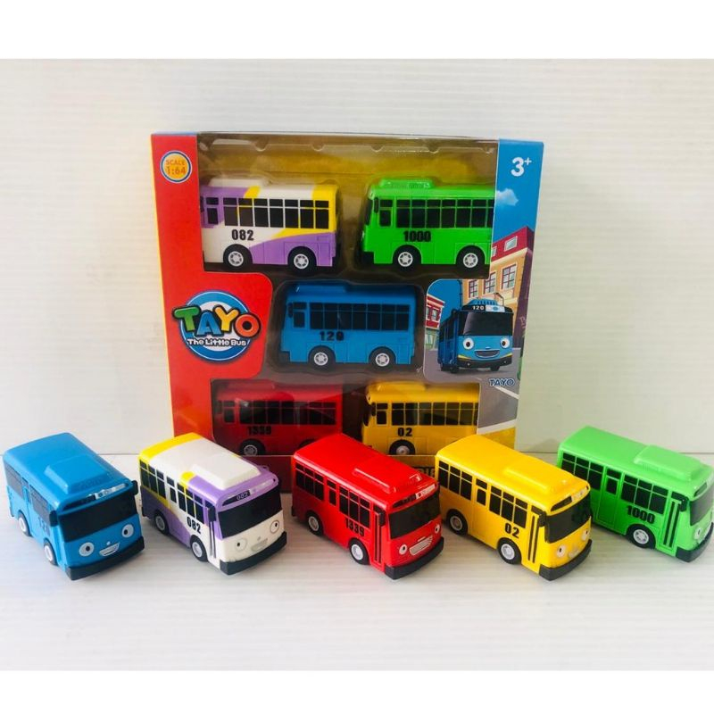 Jual Mainan Bus Tayo Set Isi 4pcs 2090 Mainan Tayo isi 5 pcs Tayo Little Bus Friend 537-6 Bus ...