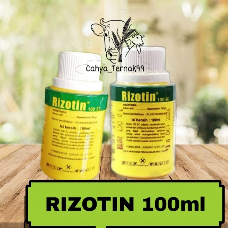 Jual rizotin 100 ml - insektisida pembasmi hama perusak daun & ulat ...