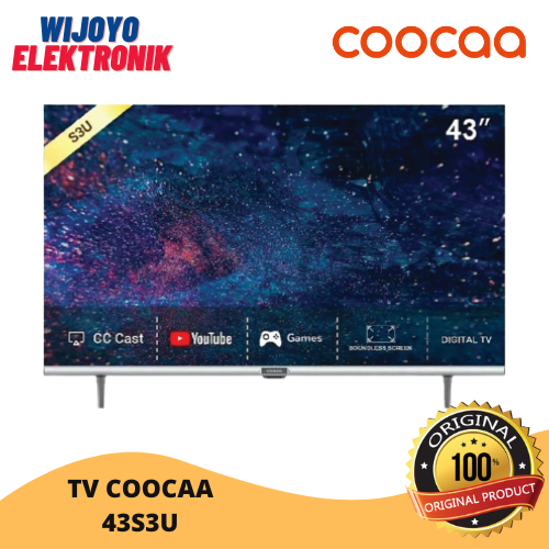 Jual TV LED COOCAA 43S3U SMART TV DIGITAL DOLBY 43 INCH | Shopee Indonesia