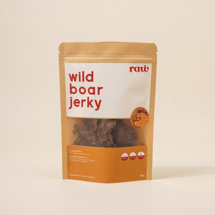 Jual RAW Pet Gourmet WILD BOAR JERKY / Snack Anjing / Babi Hutan Kering ...