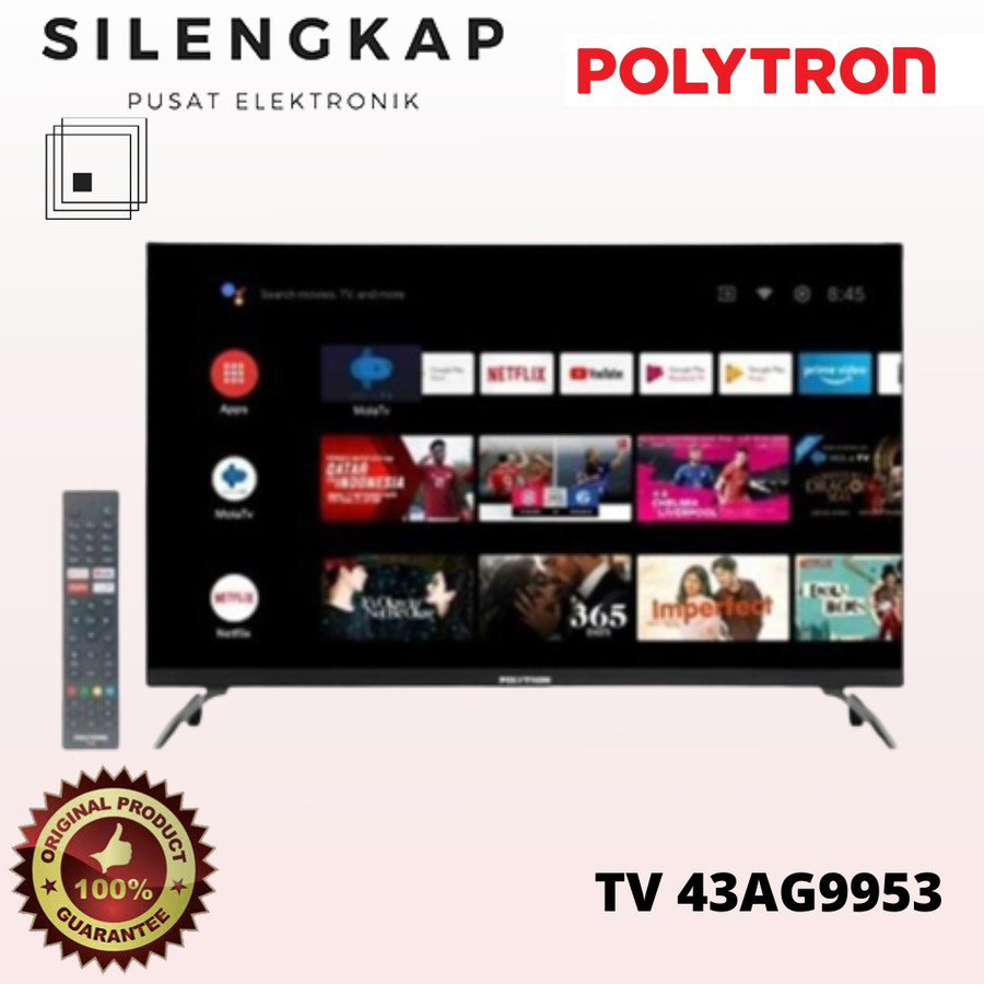 Jual POLYTRON Android Digital TV 43 inch PLD 43AG9953 Smart TV 43AG ...