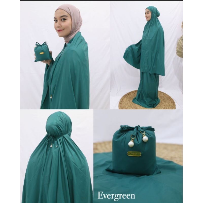 Jual Mukena Tavva Travel Mini 2in1 - Evergreen | Shopee Indonesia