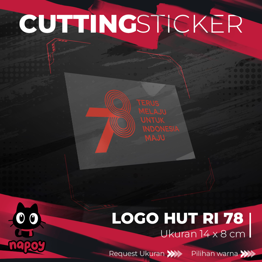 Jual Cutting Sticker Logo HUT RI ke 78 | Shopee Indonesia
