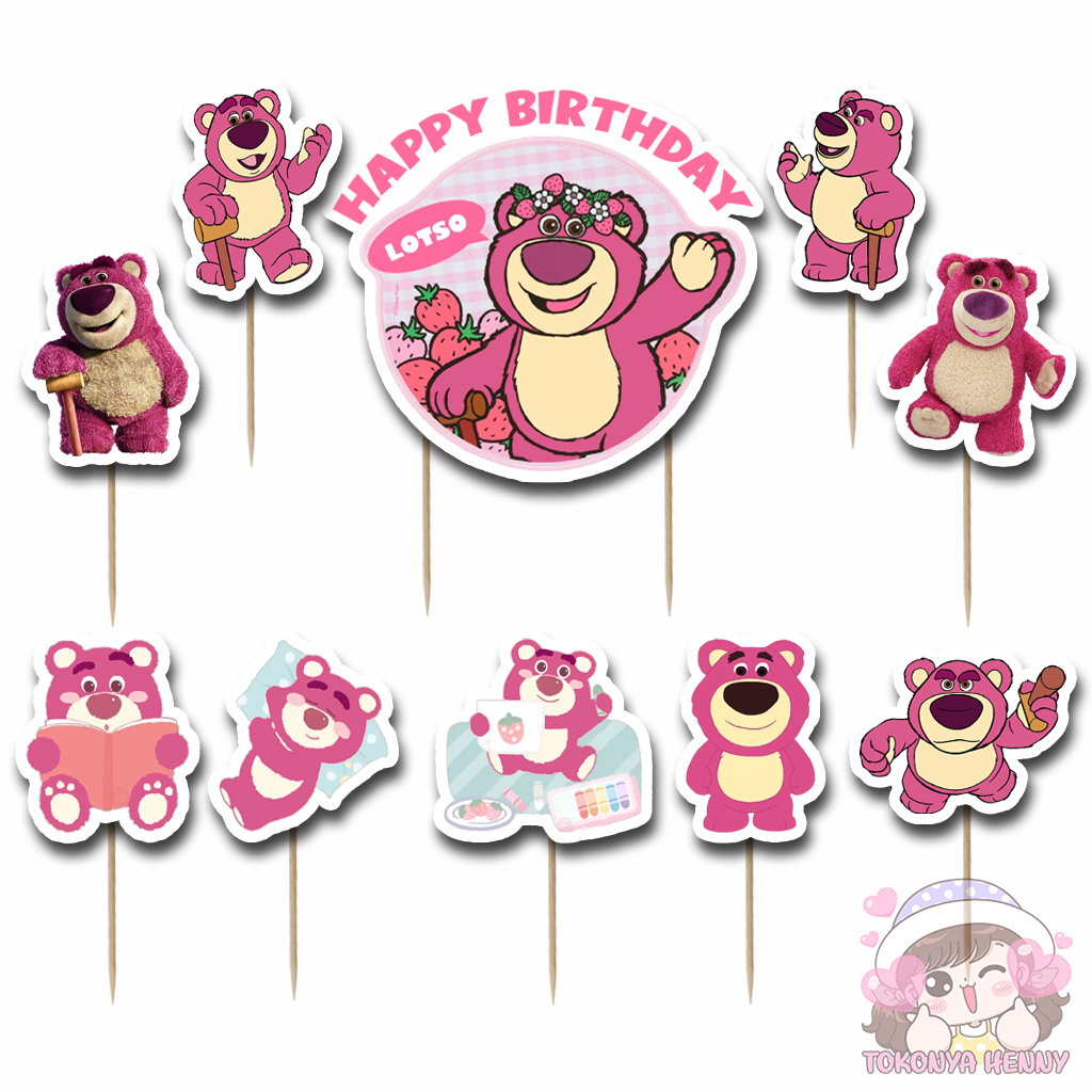 Jual Topper Cake Hiasan Kue Ulang Tahun motif LOTSO TOY STORY BERUANG ...